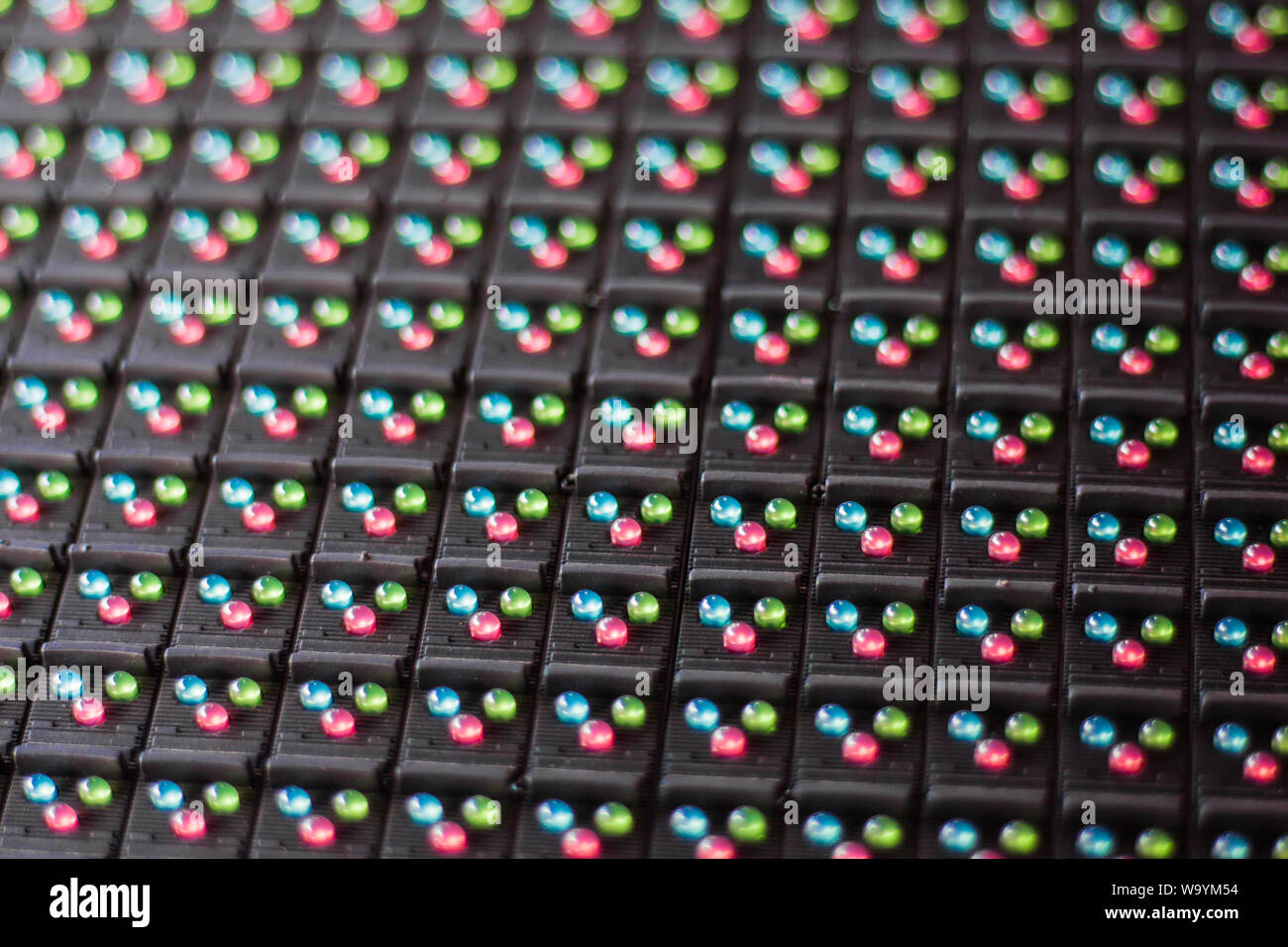 LED lamps in electronics. Background LED screen. Pattern LED screen ...