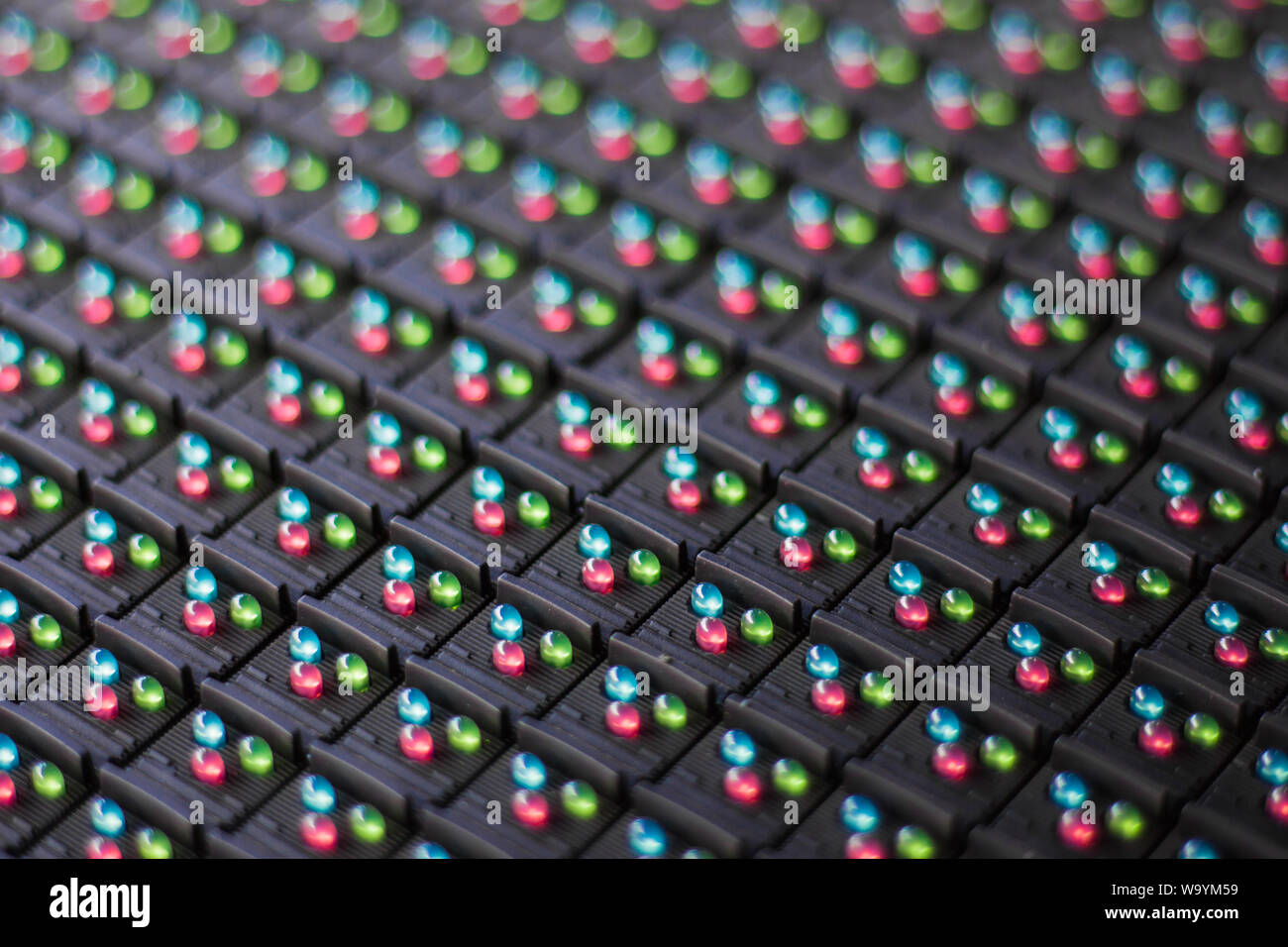 LED lamps in electronics. Background LED screen. Pattern LED screen ...