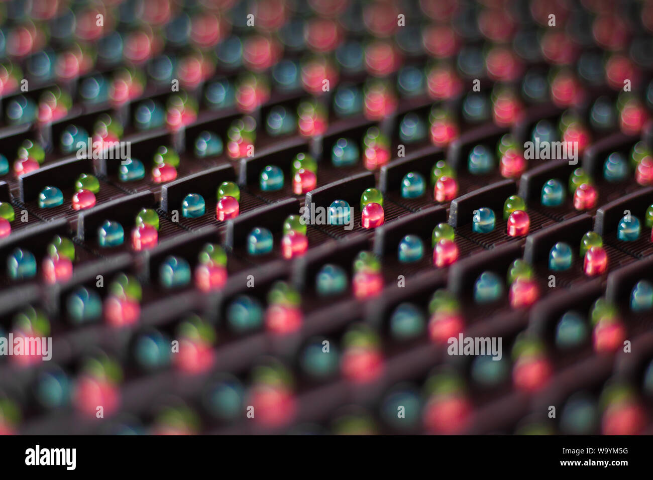 LED lamps in electronics. Background LED screen. Pattern LED screen ...