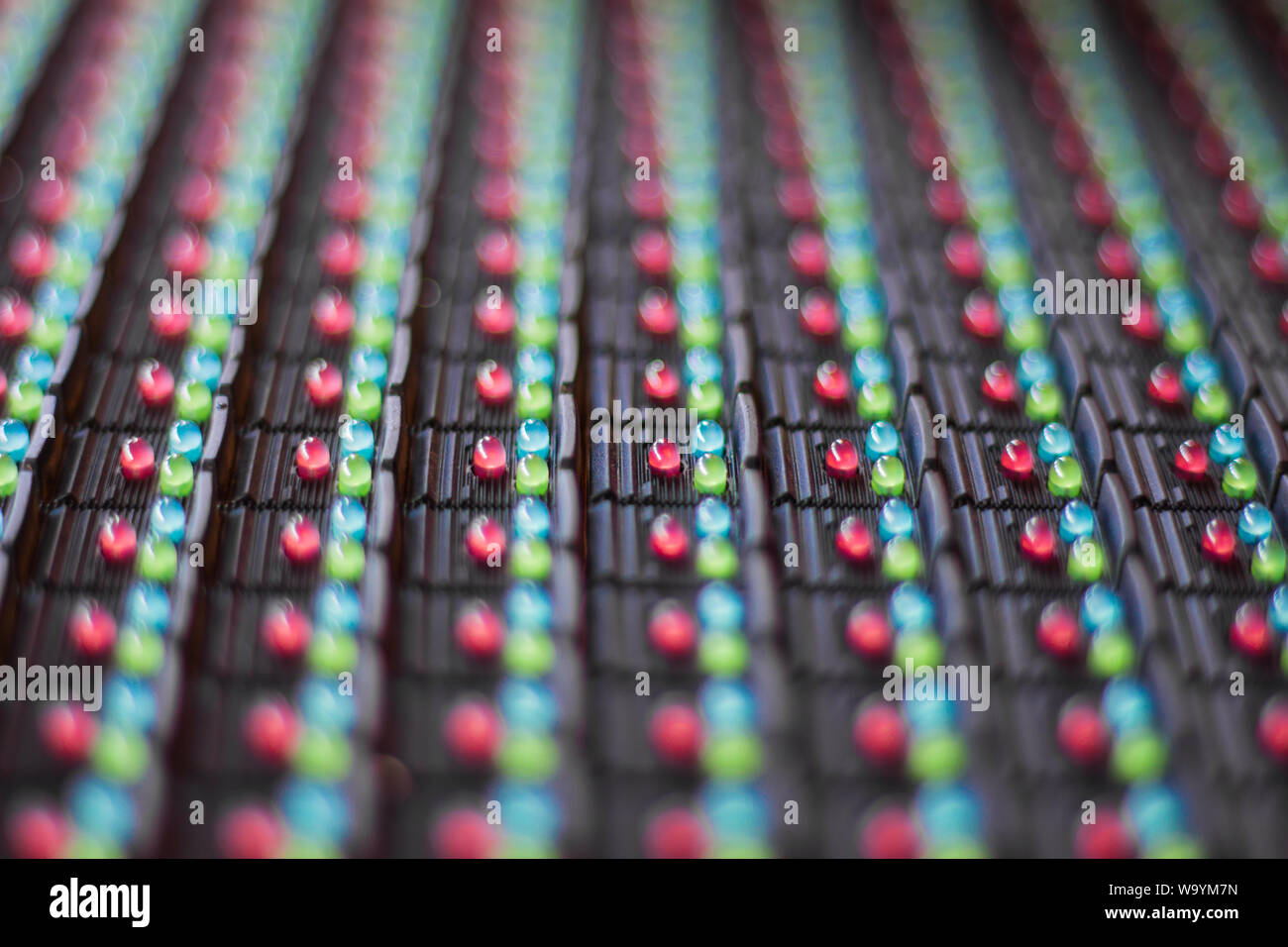 LED lamps in electronics. Background LED screen. Pattern LED screen ...