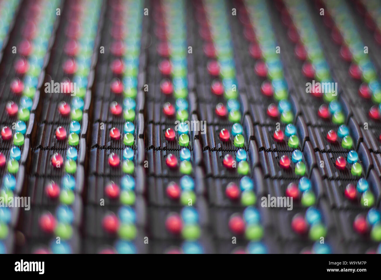 LED lamps in electronics. Background LED screen. Pattern LED screen ...