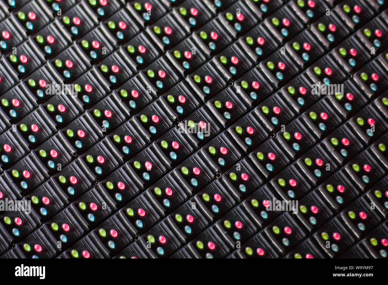 Background LED screen. Pattern LED screen. LED lamps in electronics ...