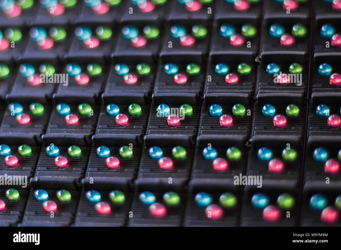 LED lamps in electronics. Background LED screen. Pattern LED screen ...