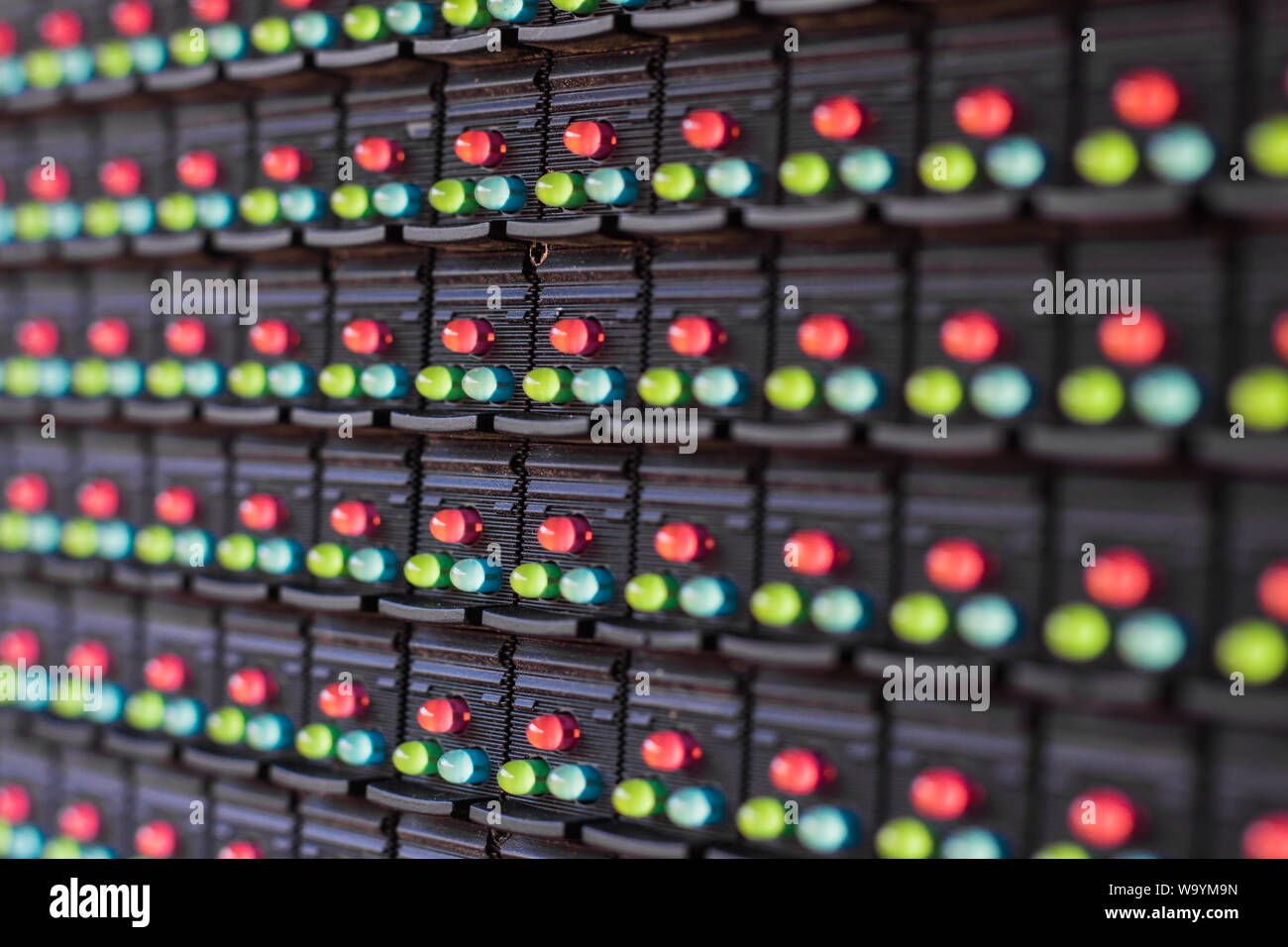 LED lamps in electronics. Background LED screen. Pattern LED screen ...