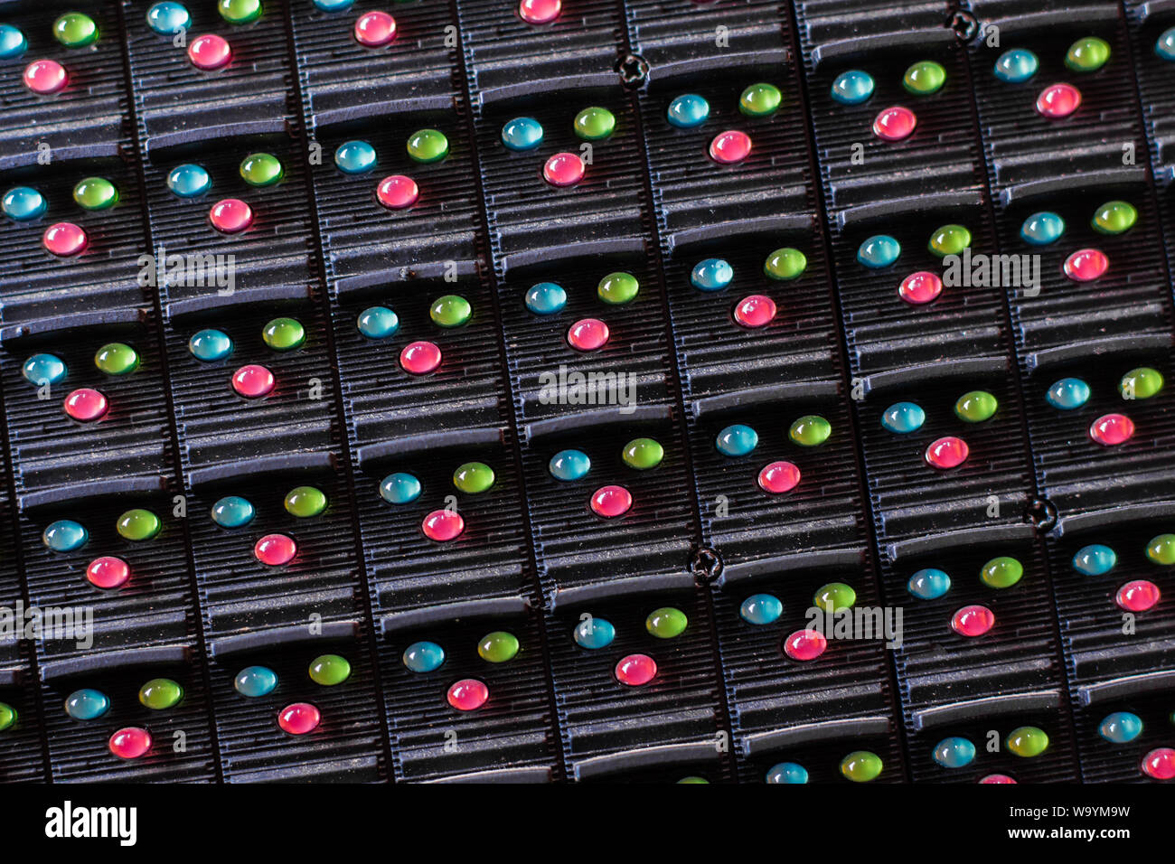 LED lamps in electronics. Background LED screen. Pattern LED screen ...