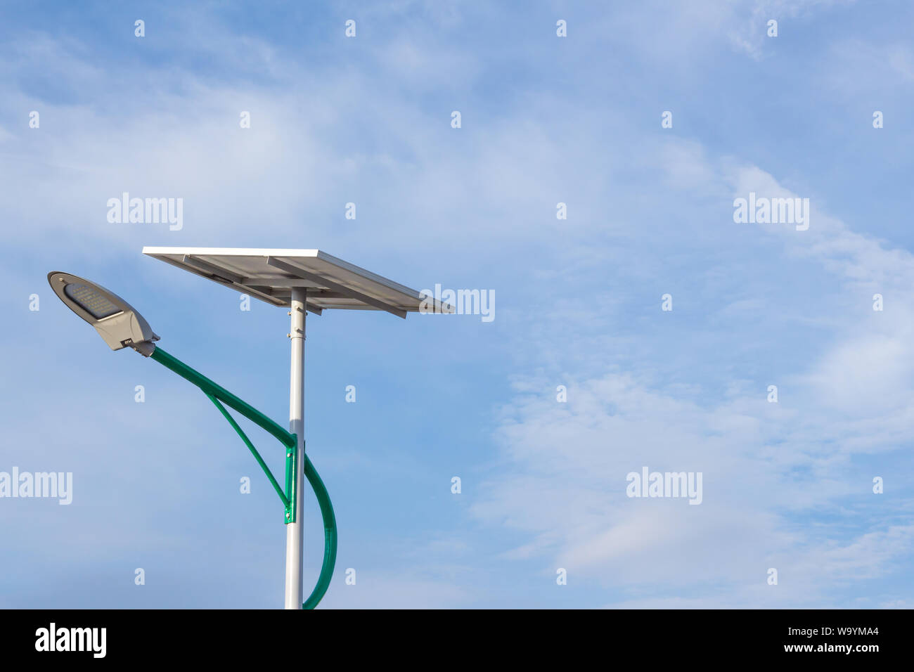 Power poles that run on solar energy. Solar energy and sky Stock Photo ...