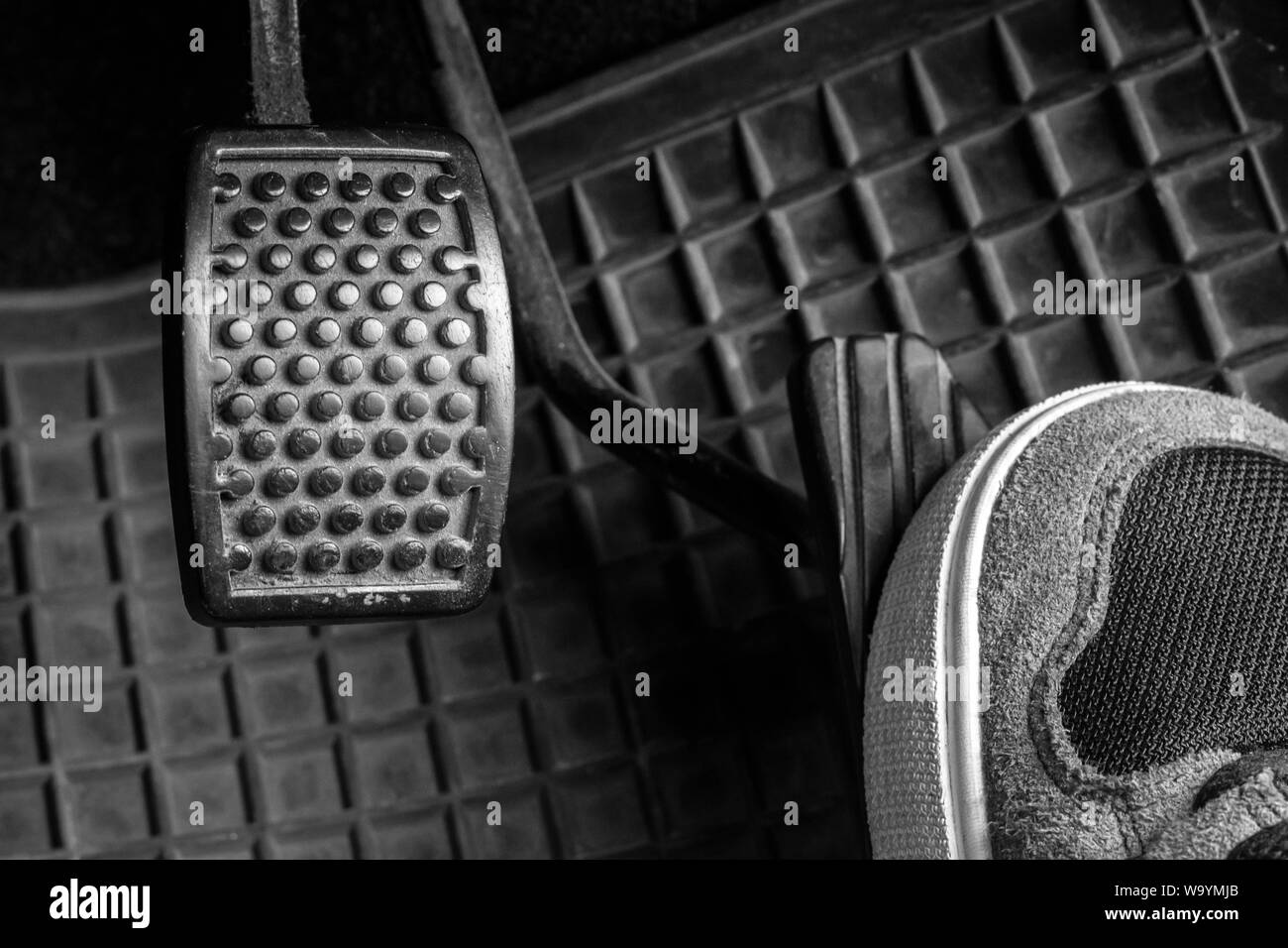 Pedal to control the car while driving at speed Stock Photo - Alamy