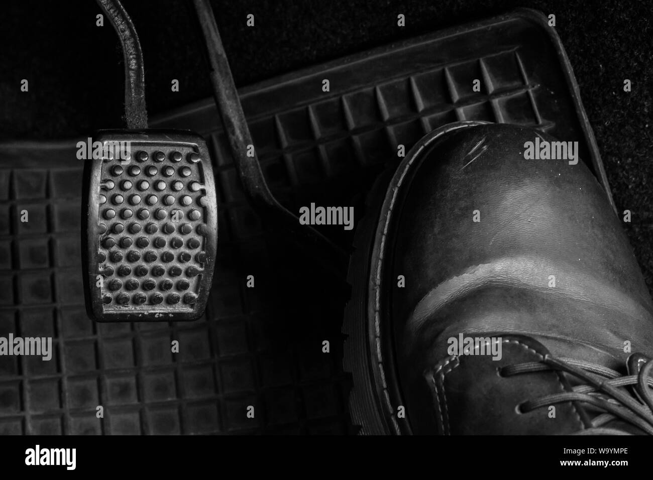 Pedal to control the car while driving at speed Stock Photo - Alamy