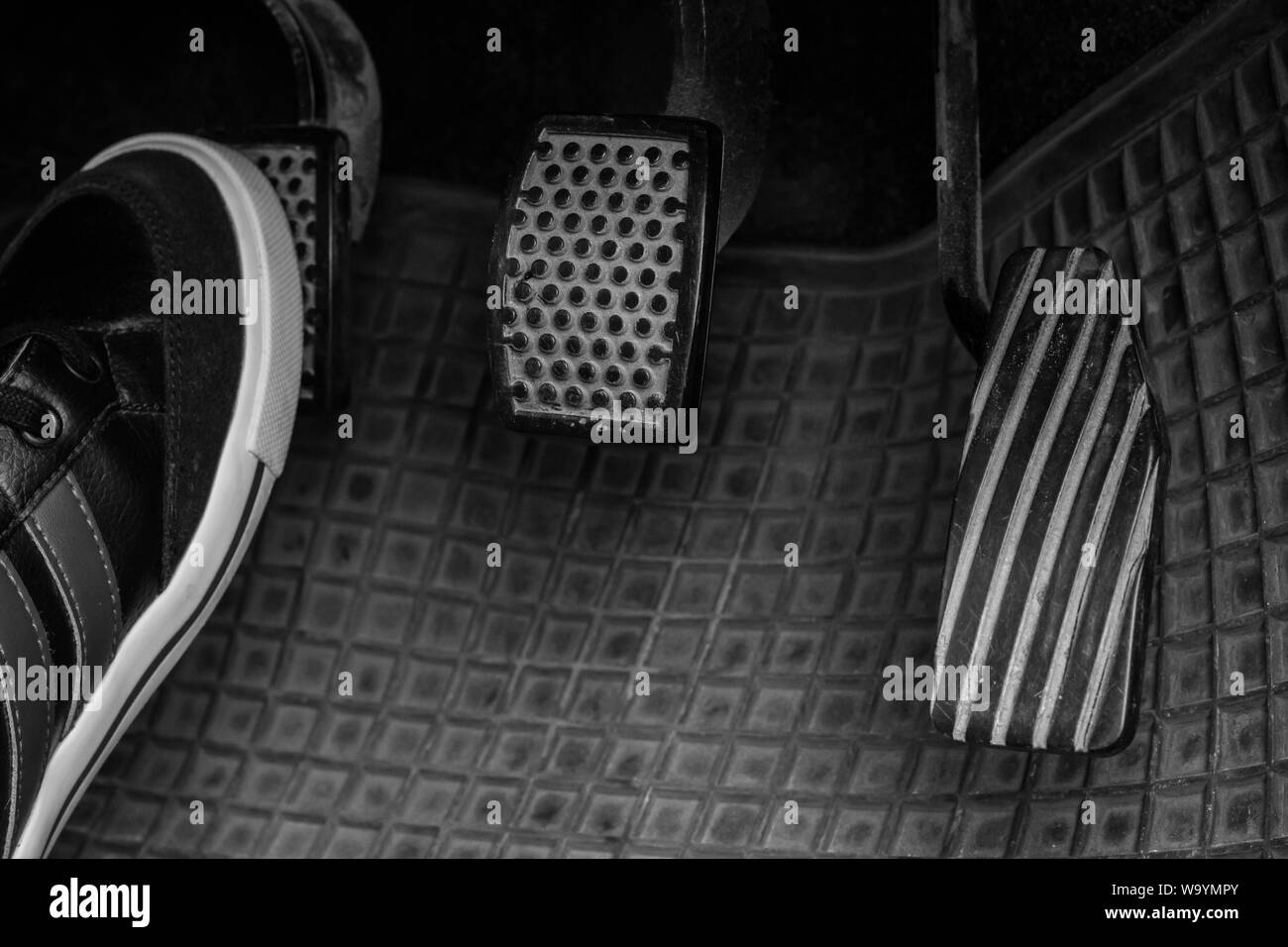 Pedal to control the car while driving at speed Stock Photo - Alamy