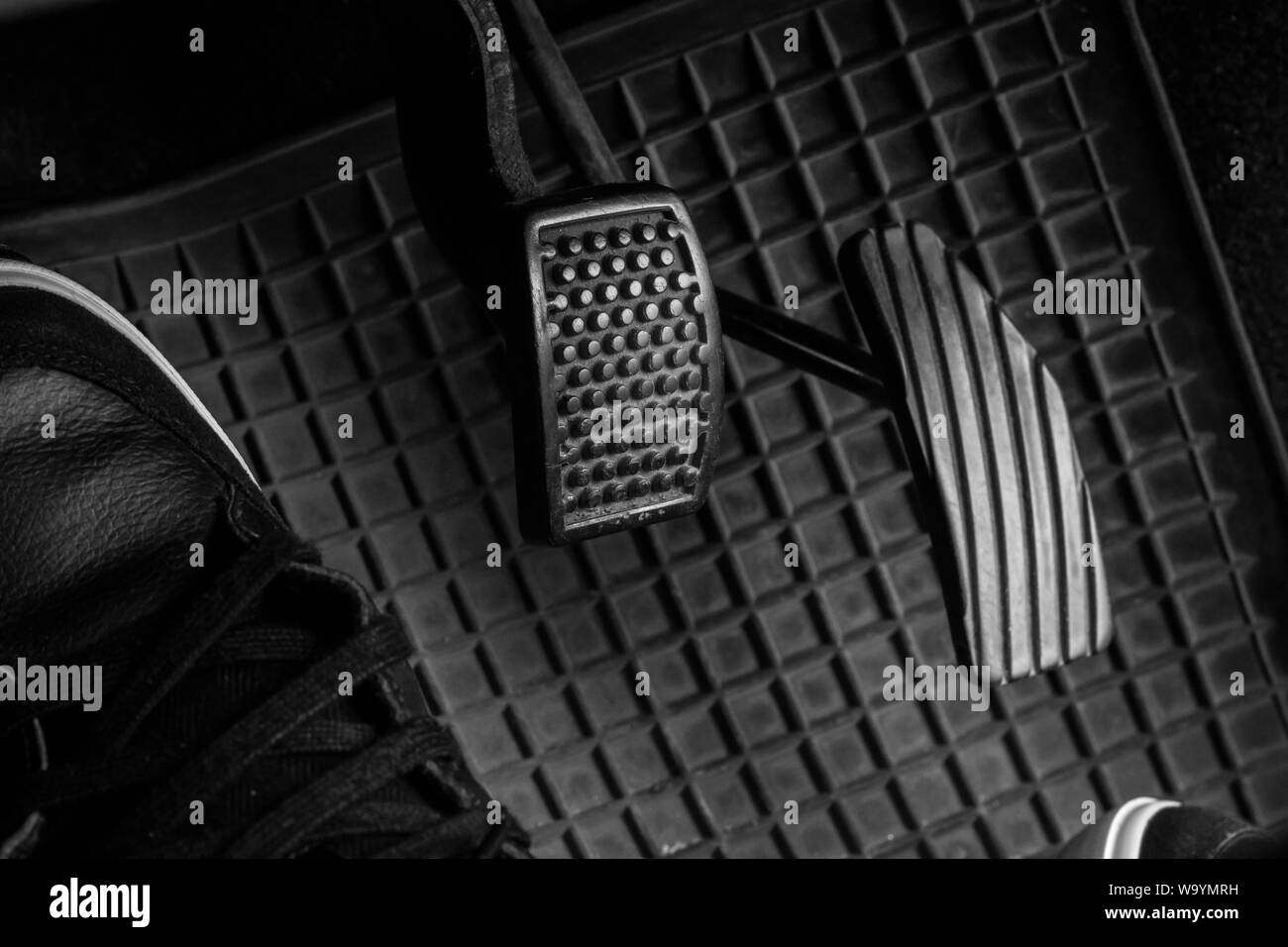 Pedal to control the car while driving at speed Stock Photo - Alamy