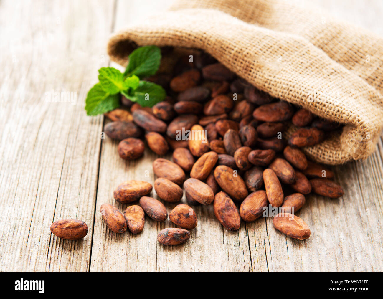 Cacao bean bag hi-res stock photography and images - Alamy