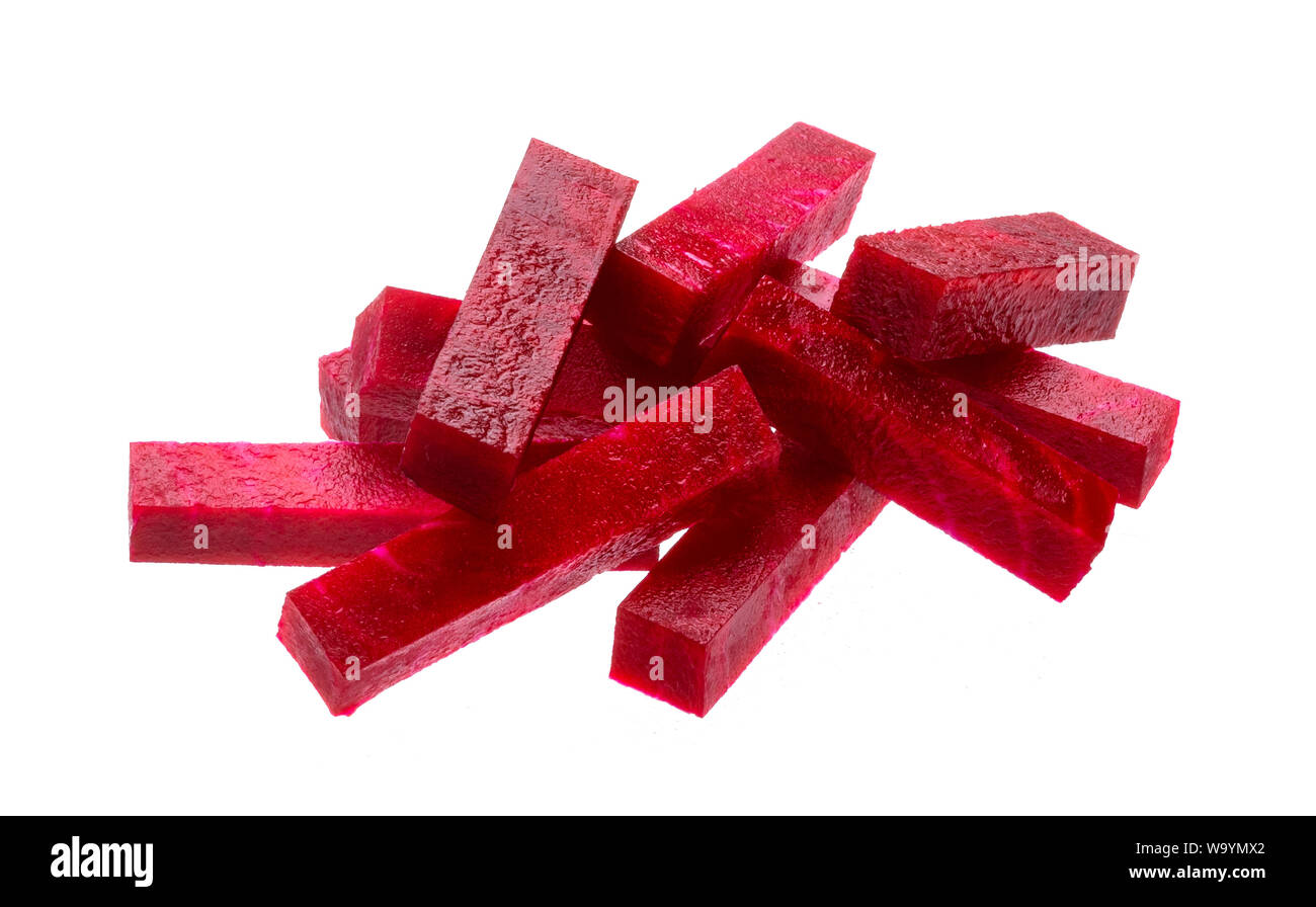 Sliced beetroot isolated on white background Stock Photo - Alamy
