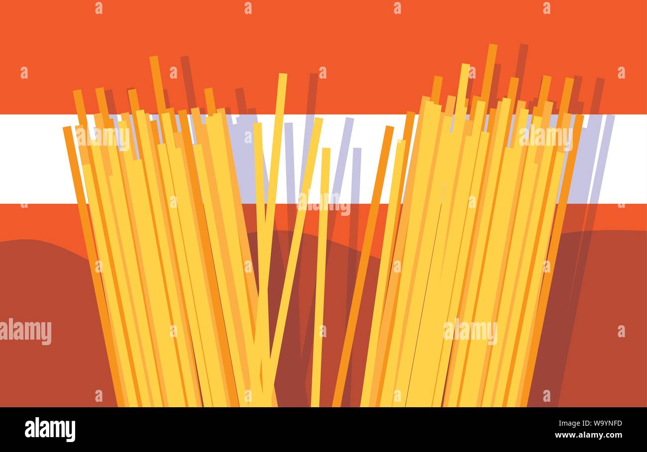 set of fresh traditional spaghetti vector illustration design Stock ...