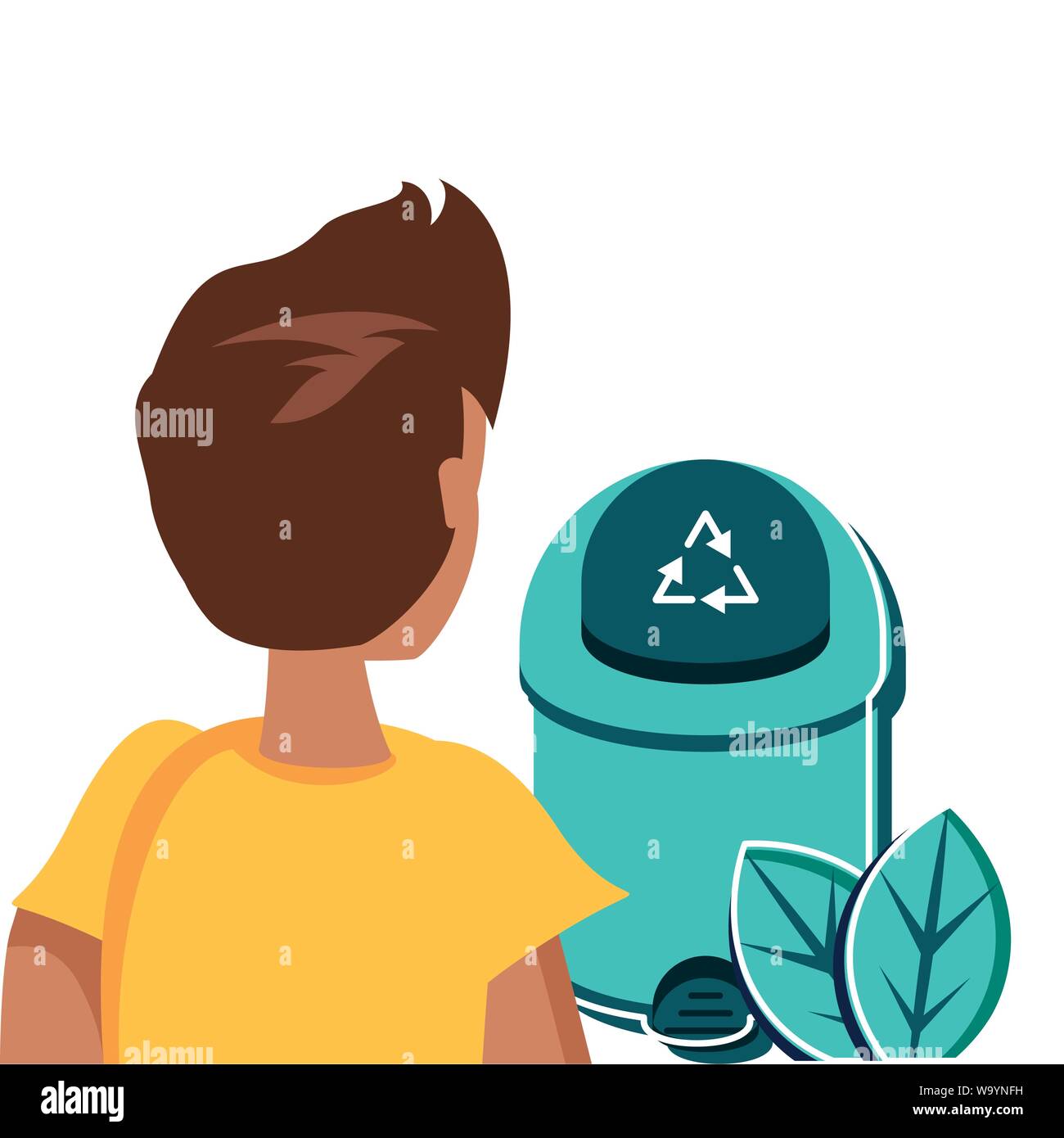 Trash and avatar man design, Garbage recycle ecology eco save and ...