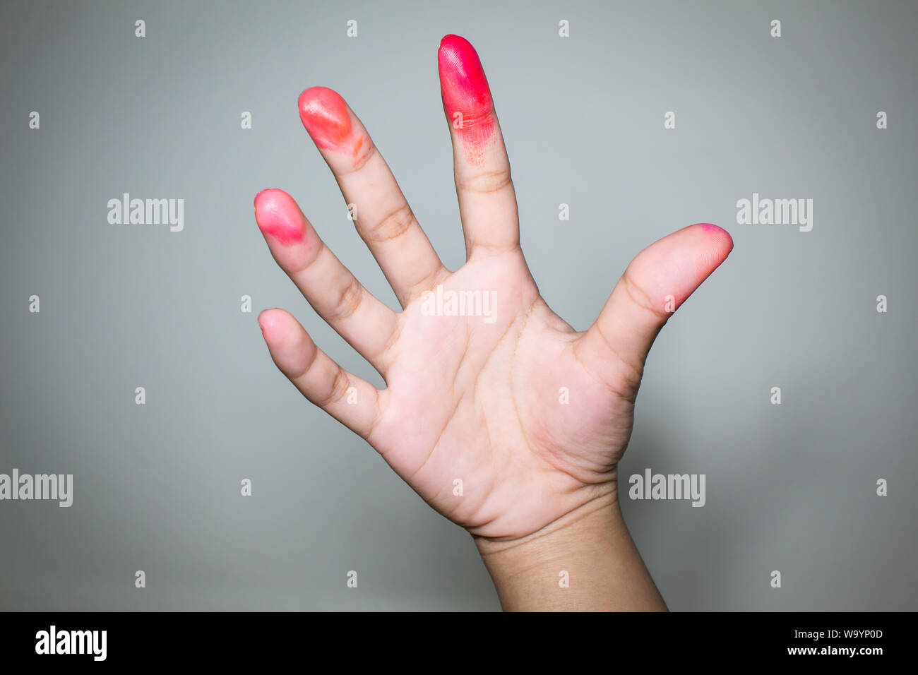Hand fingers lipstick hi-res stock photography and images - Alamy