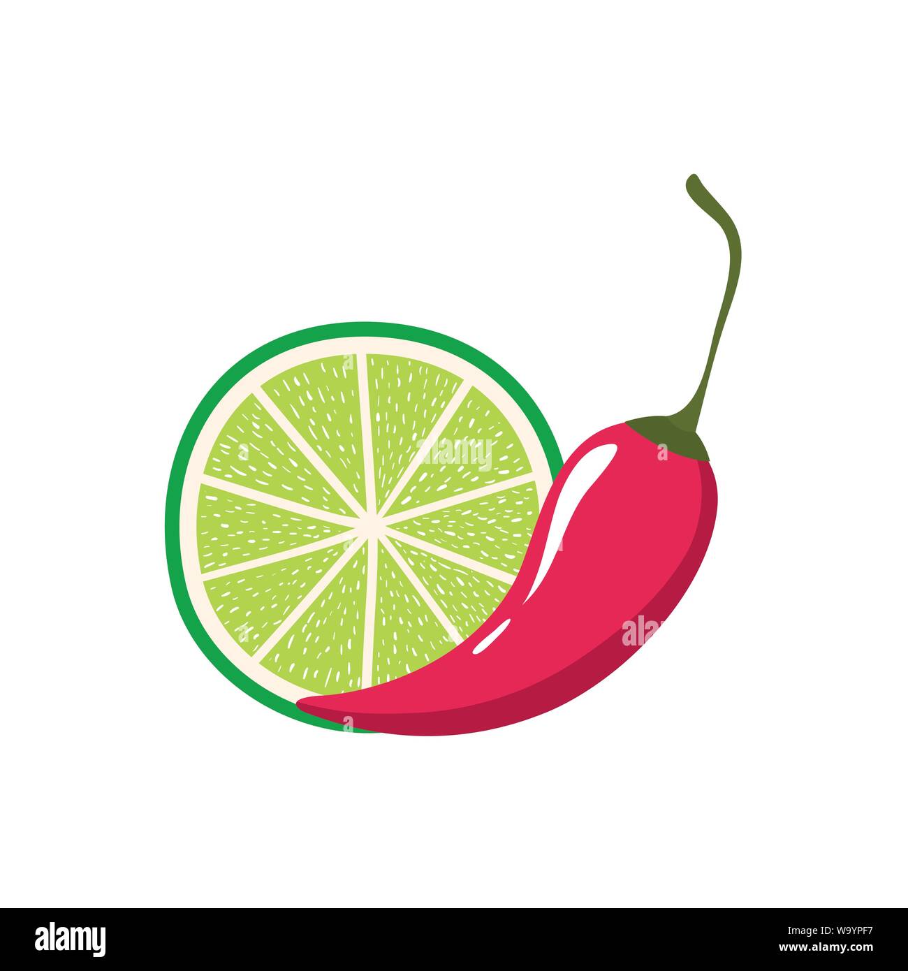 Chilli sour peppers Stock Vector Images - Alamy