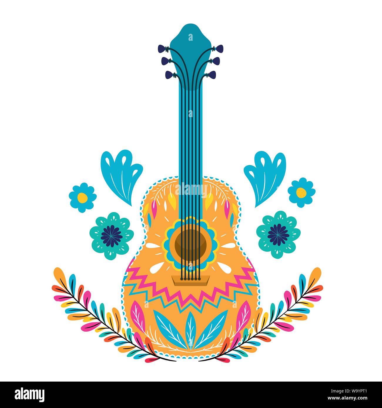 Mexican Guitar Clipart