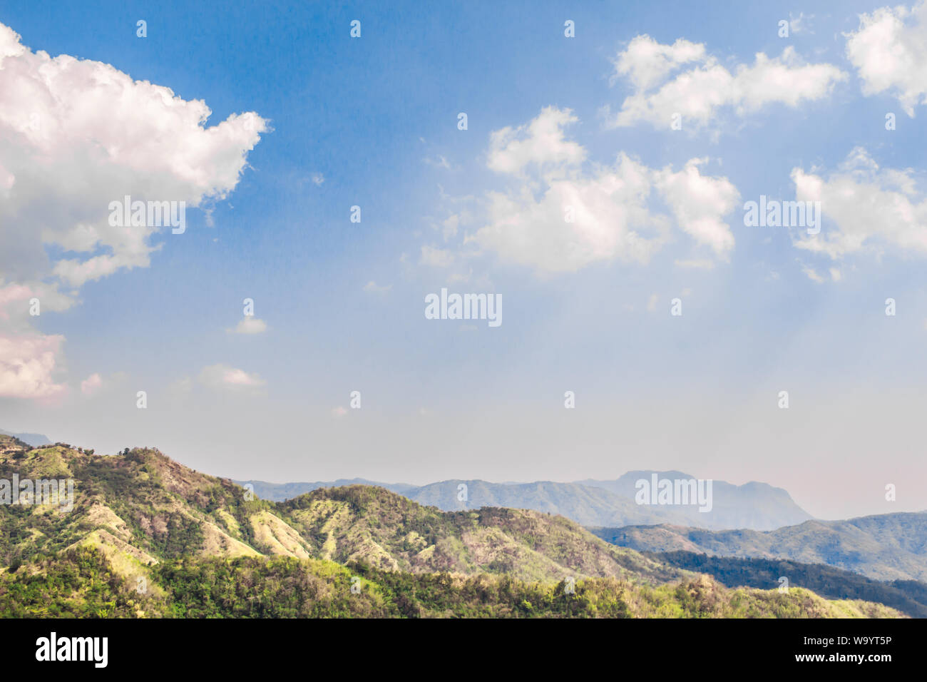 Landscape in the daytime with the sunlight in the summer Stock Photo ...