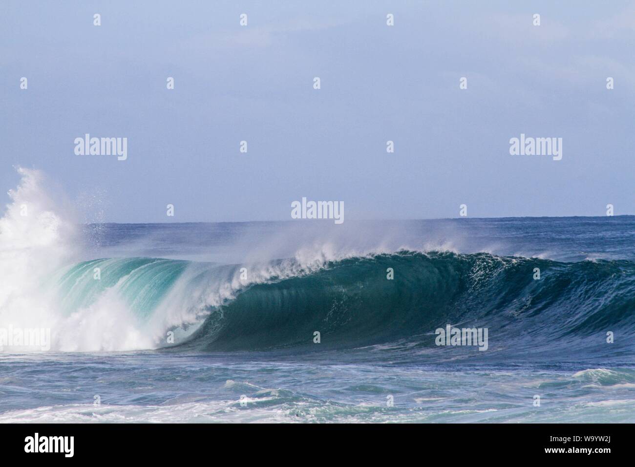 Beautiful shot of sea waves splashing Stock Photo - Alamy
