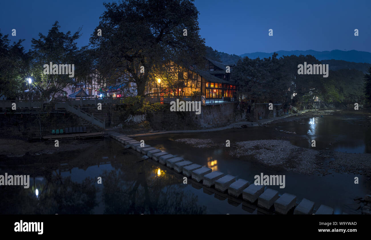 Chongqing beibei partial rock town Stock Photo - Alamy