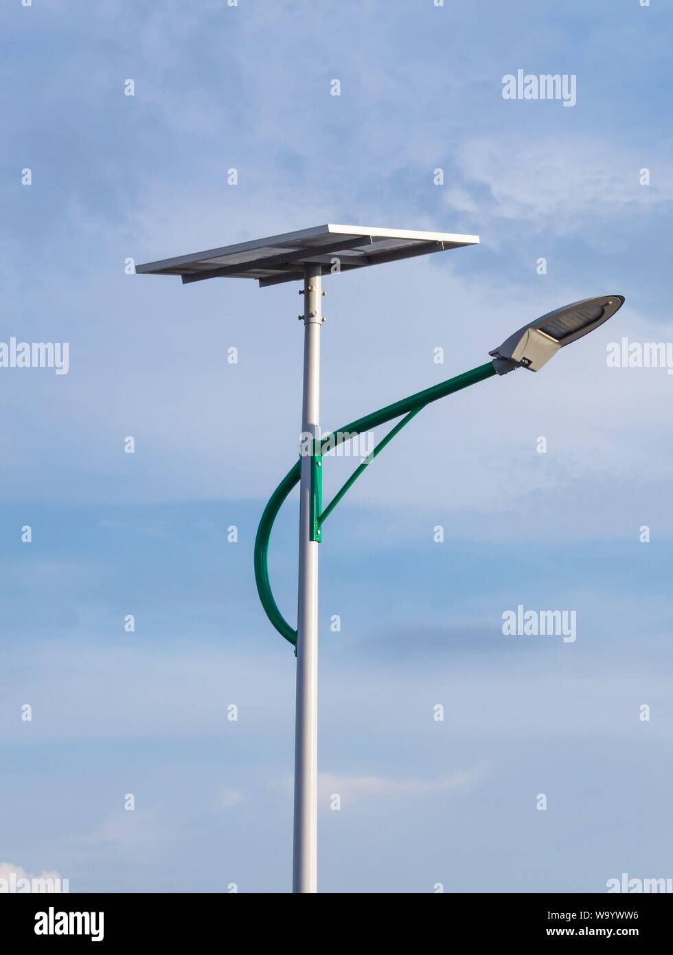 Power poles that run on solar energy Stock Photo - Alamy