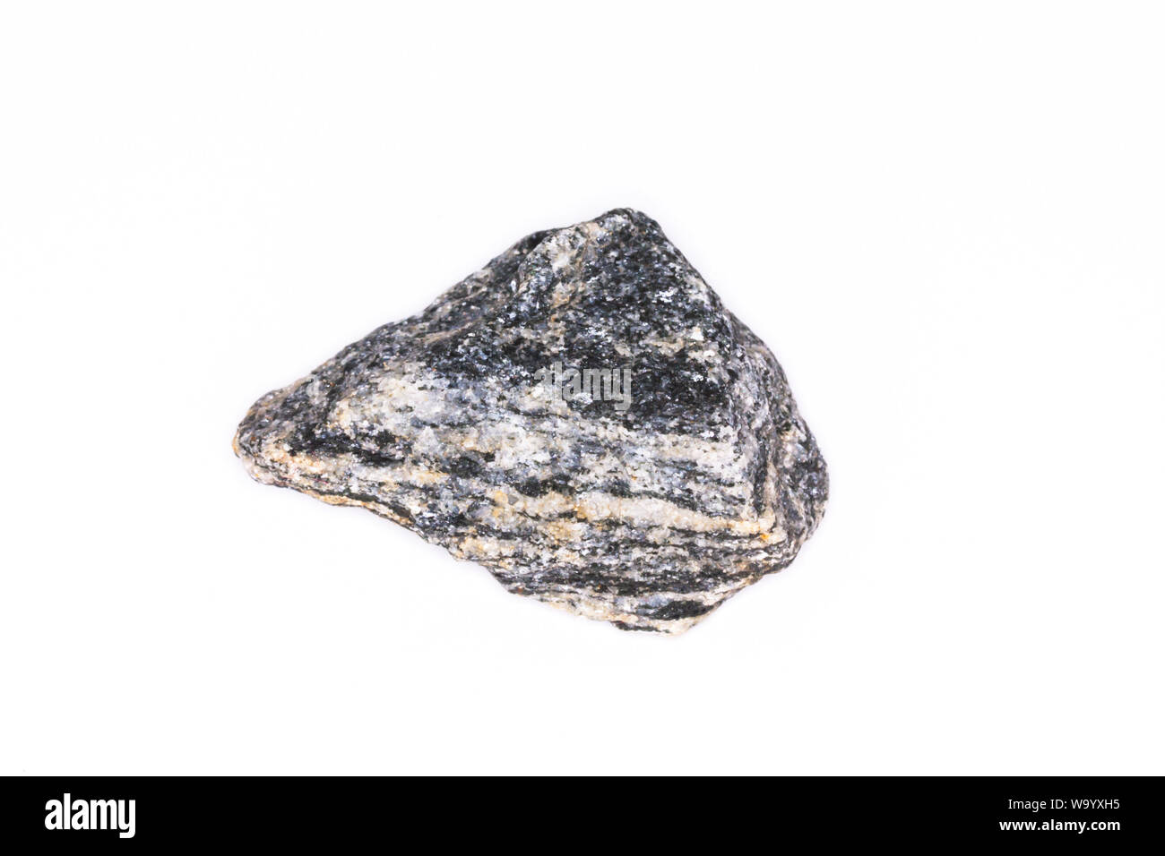 Natural gray stone isolated on white background Stock Photo - Alamy