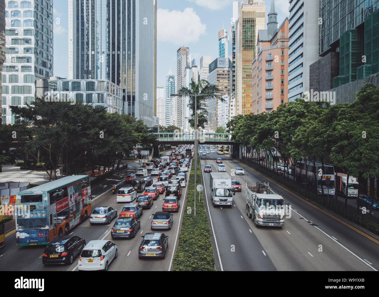 Cartoon illustration background cars buildings hi-res stock photography ...