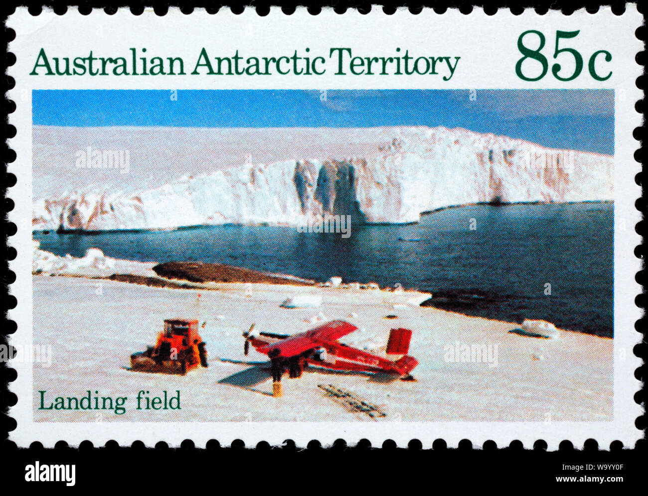 Landing field, Australian Antarctic Territory, postage stamp, Australia ...