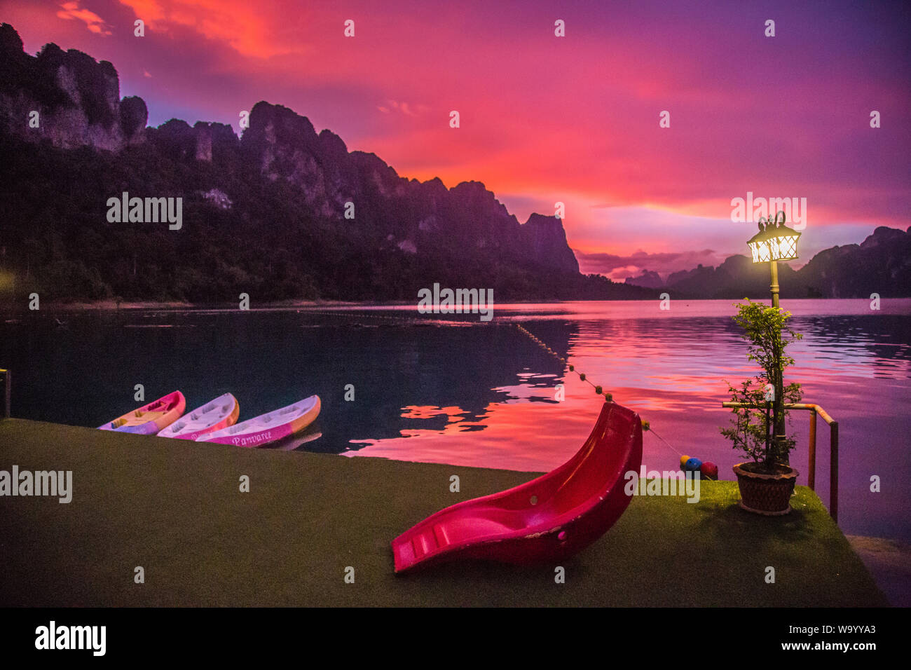 Khao Sok national park views in Thailand Stock Photo - Alamy