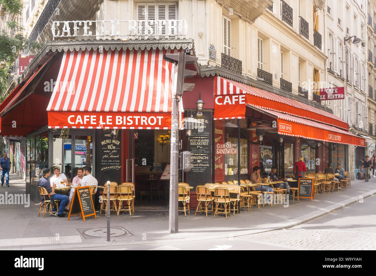 Paris Street Cafe Scene Paris Street Cafe Scene