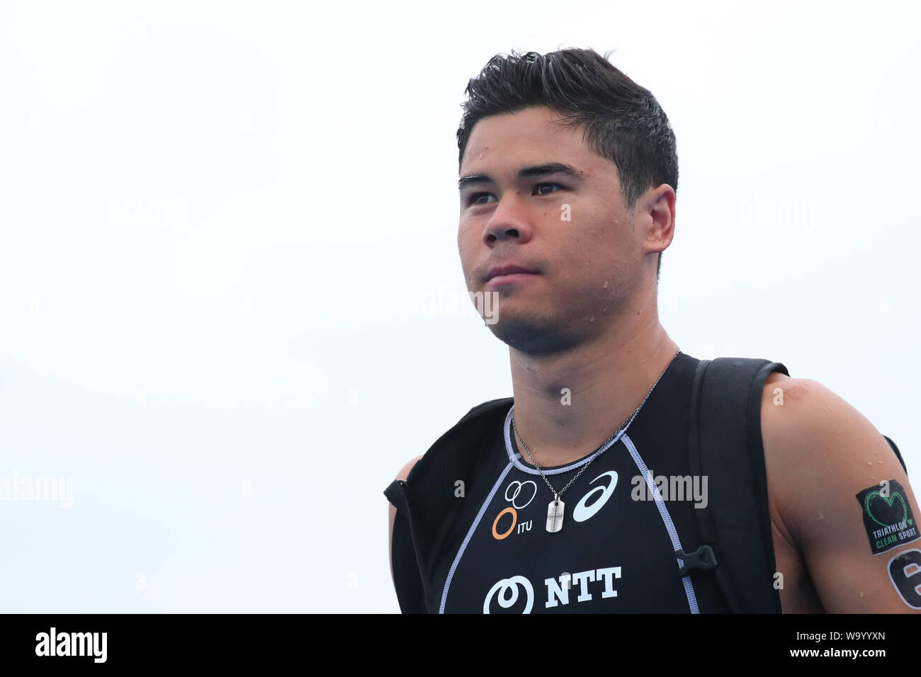 Odaiba, Tokyo, Japan. 16th Aug, 2019. Kenji Nener (JPN) Triathlon ...