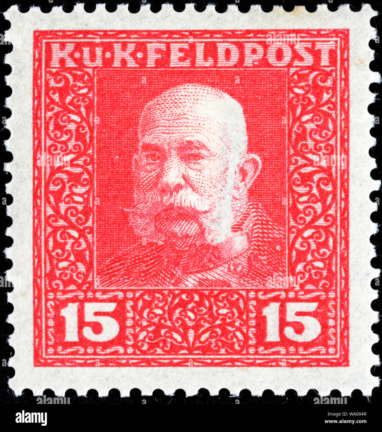 Emperor Franz Joseph (1830-1916), postage stamp, Austria Stock Photo ...