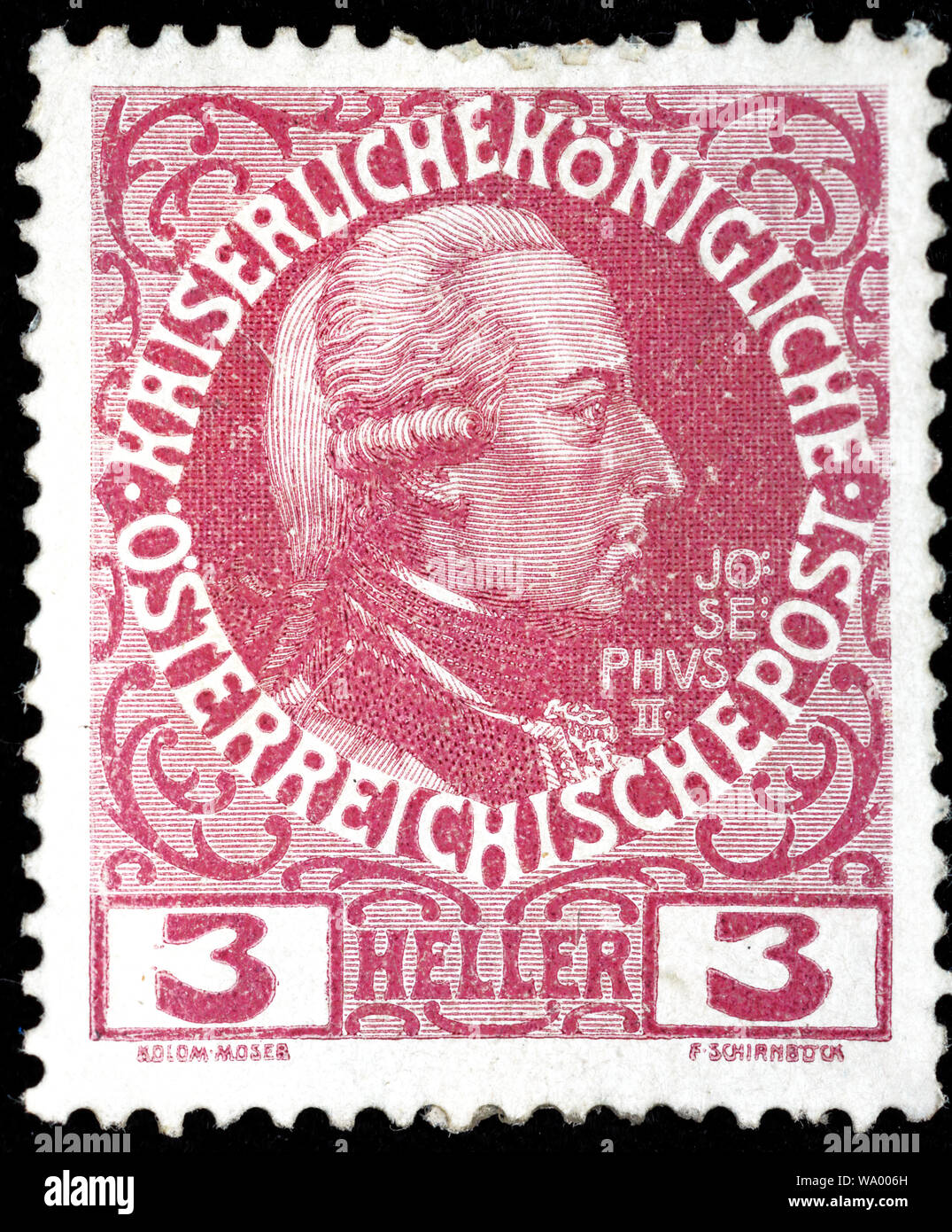 Joseph II (1780-1790), Holy Roman Emperor, postage stamp, Austria, 1908 ...