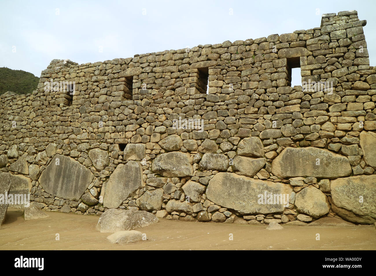 The Remains of Stone Structures in Machu Picchu Citadel, UNESCO World ...