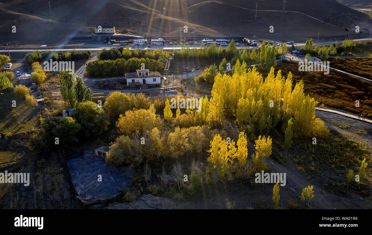 China xinjiang altay aerial hi-res stock photography and images - Alamy