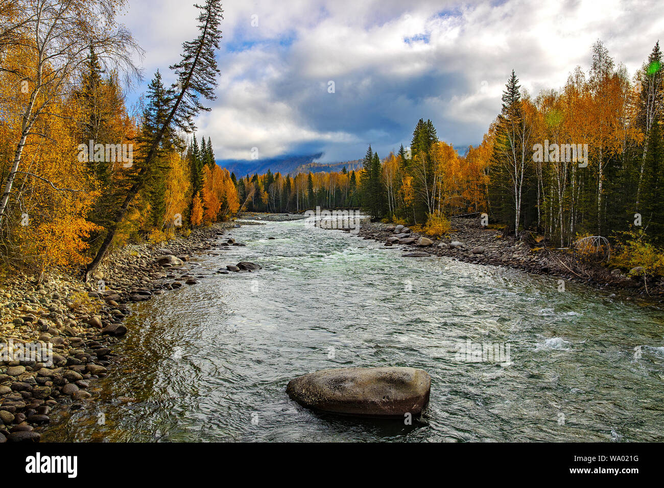 Xinjiang altay scenery Stock Photo - Alamy