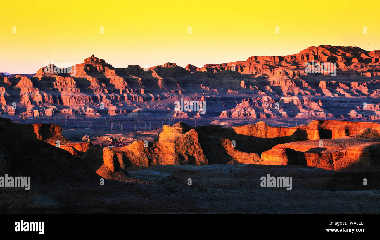 Xinjiang karamay city sun devil Stock Photo - Alamy