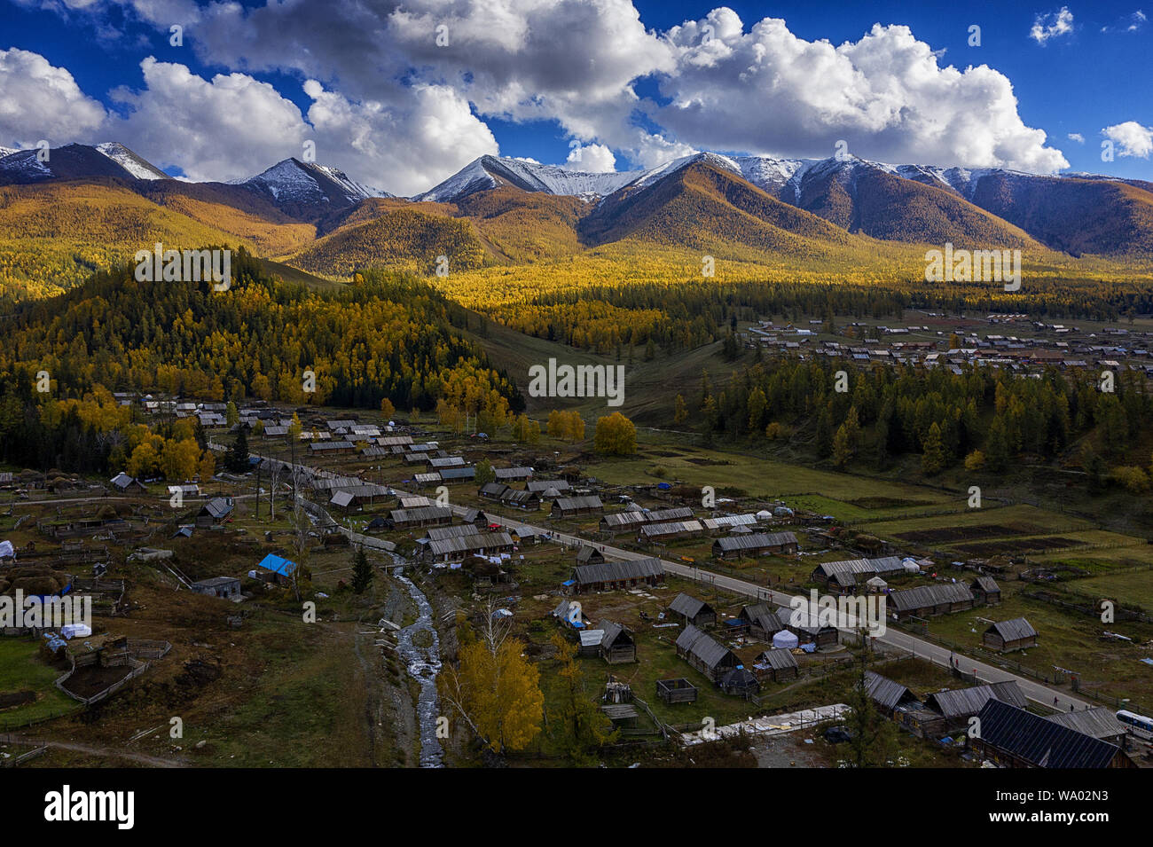 Xinjiang altay scenery Stock Photo - Alamy