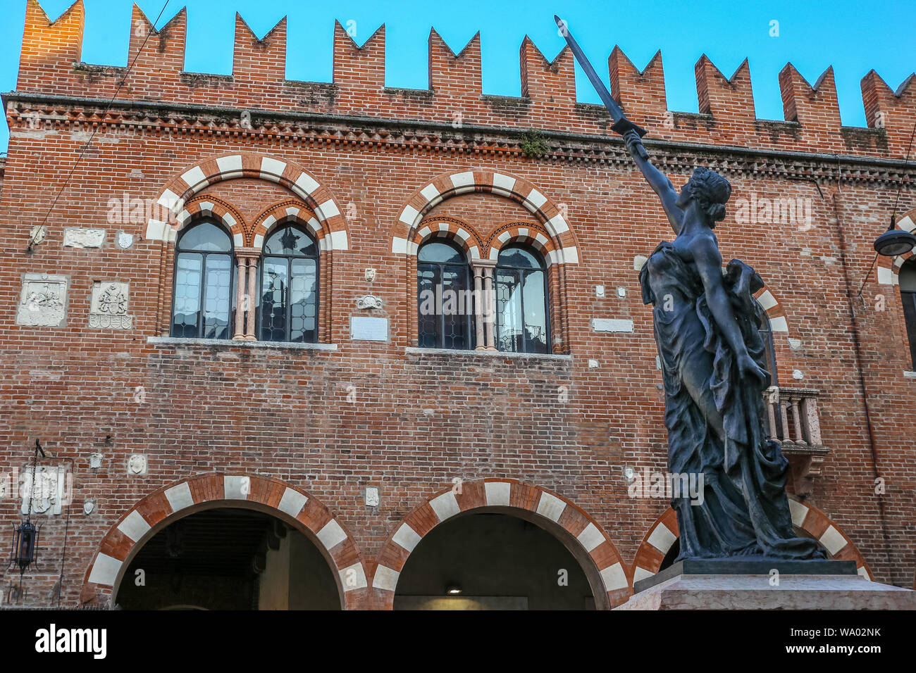 windows in the facades of ancient Venetian houses Stock Photo - Alamy