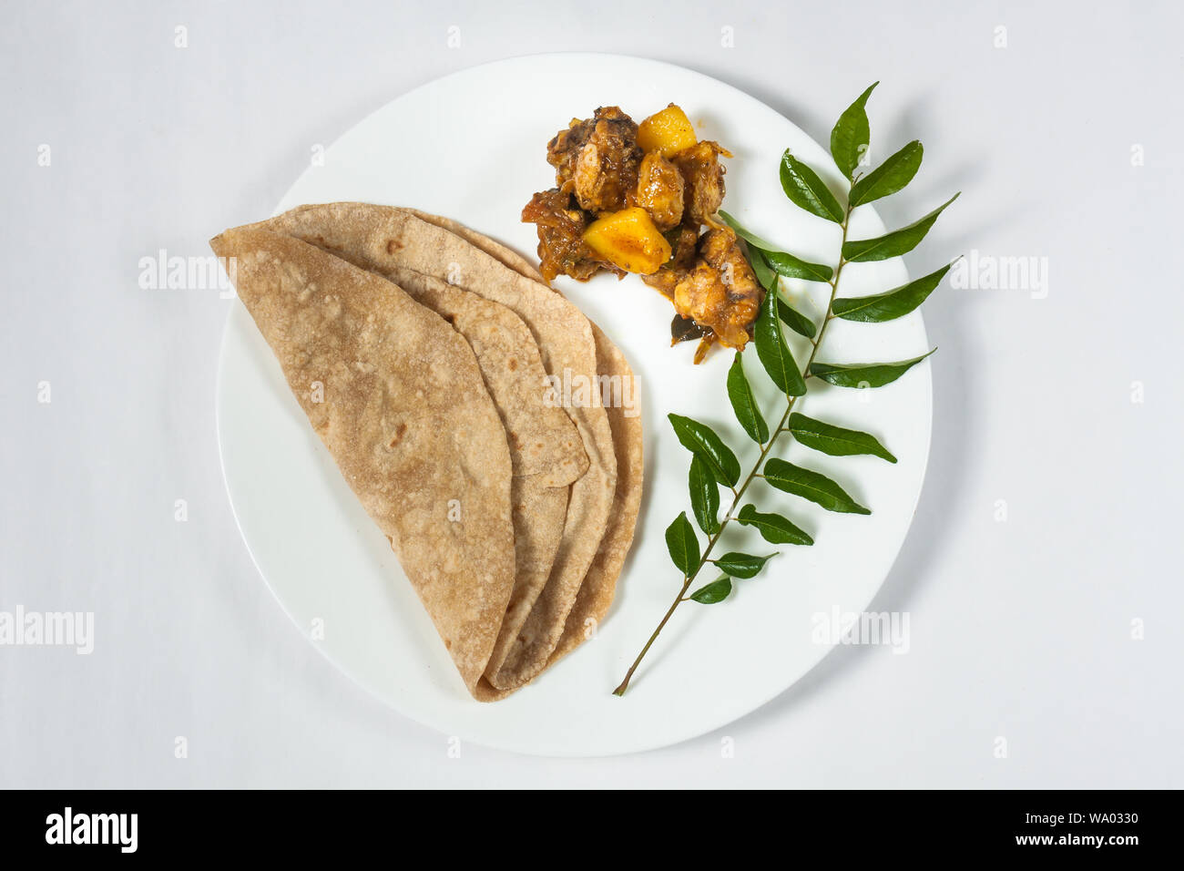 Meat chapati plate chapati hi-res stock photography and images - Alamy