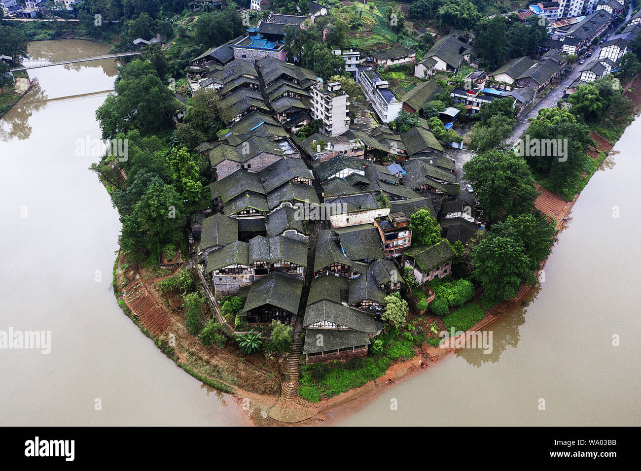Chongqing tong river town Stock Photo - Alamy