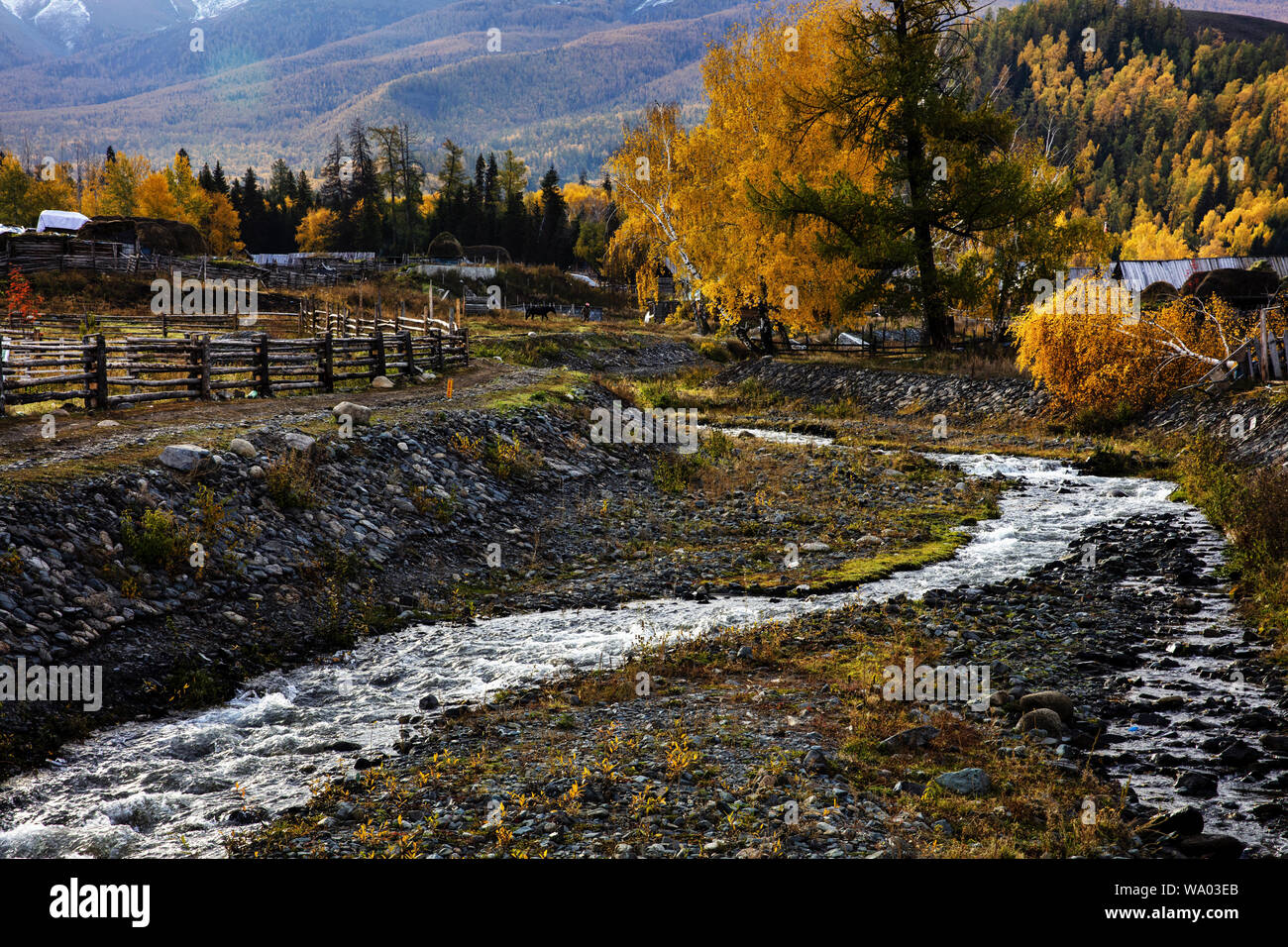 China xinjiang altay aerial hi-res stock photography and images - Alamy