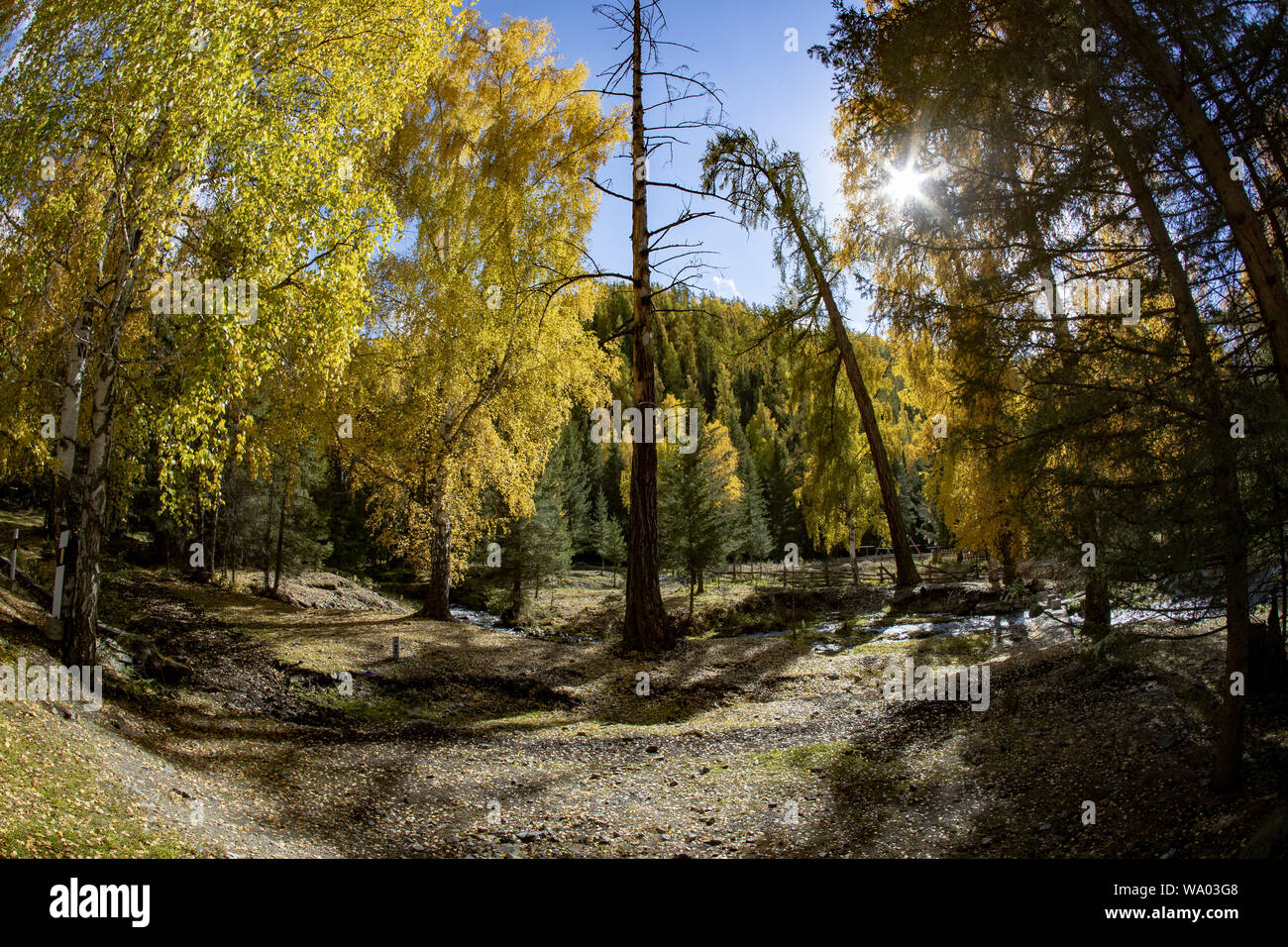 China xinjiang altay aerial hi-res stock photography and images - Alamy