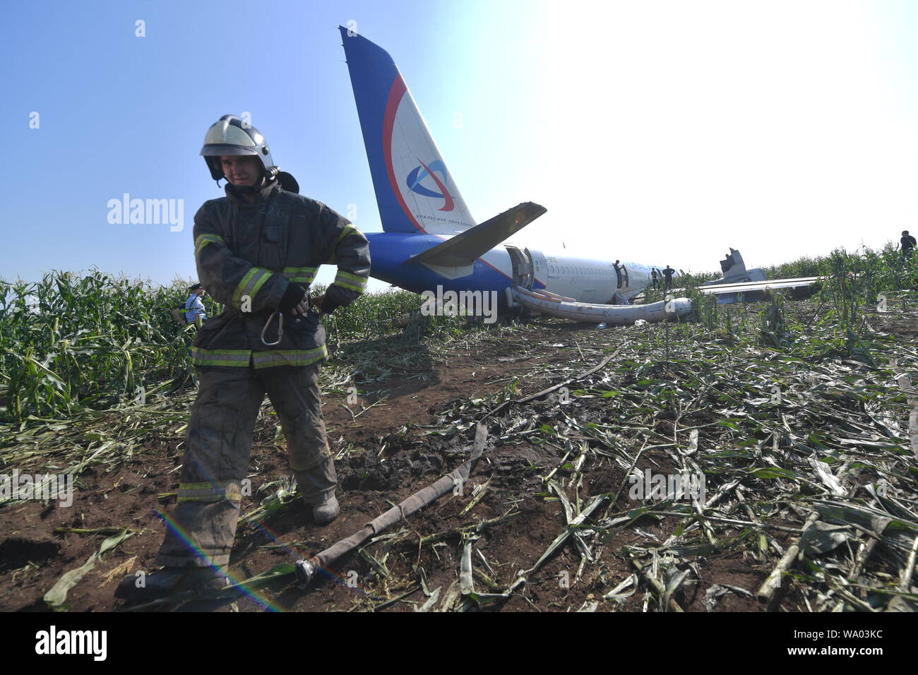 Moscow oblast. The Airbus A321 airline company `Ural airlines`, which ...