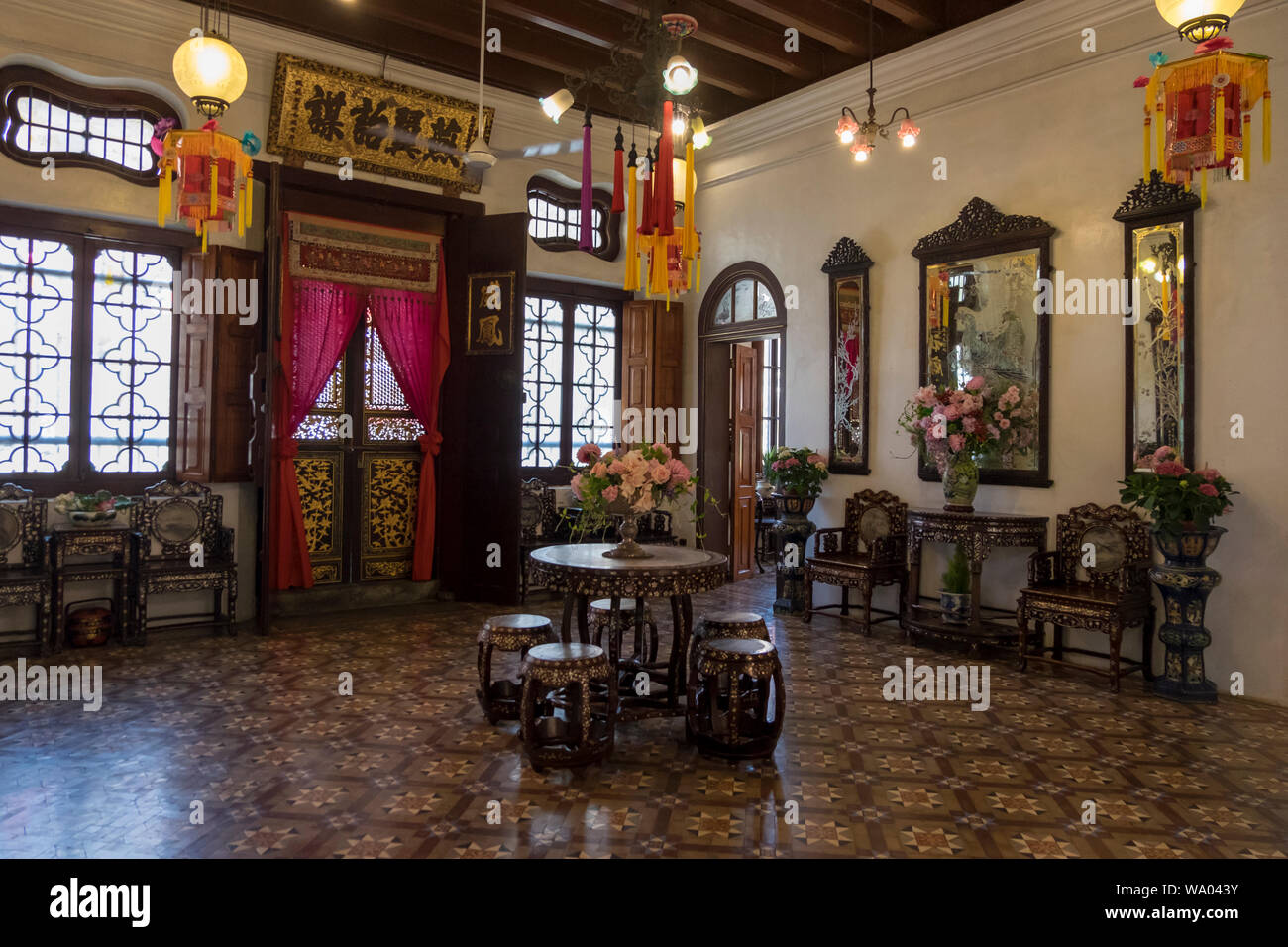 The public receiving room of the of the oppulent Pinang Peranakan ...