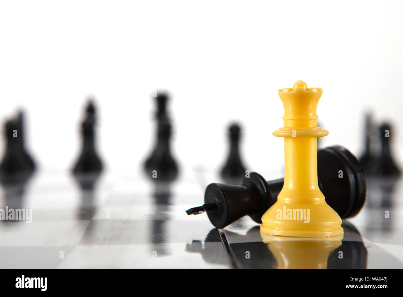 Checkmate isolated on white Stock Photo - Alamy