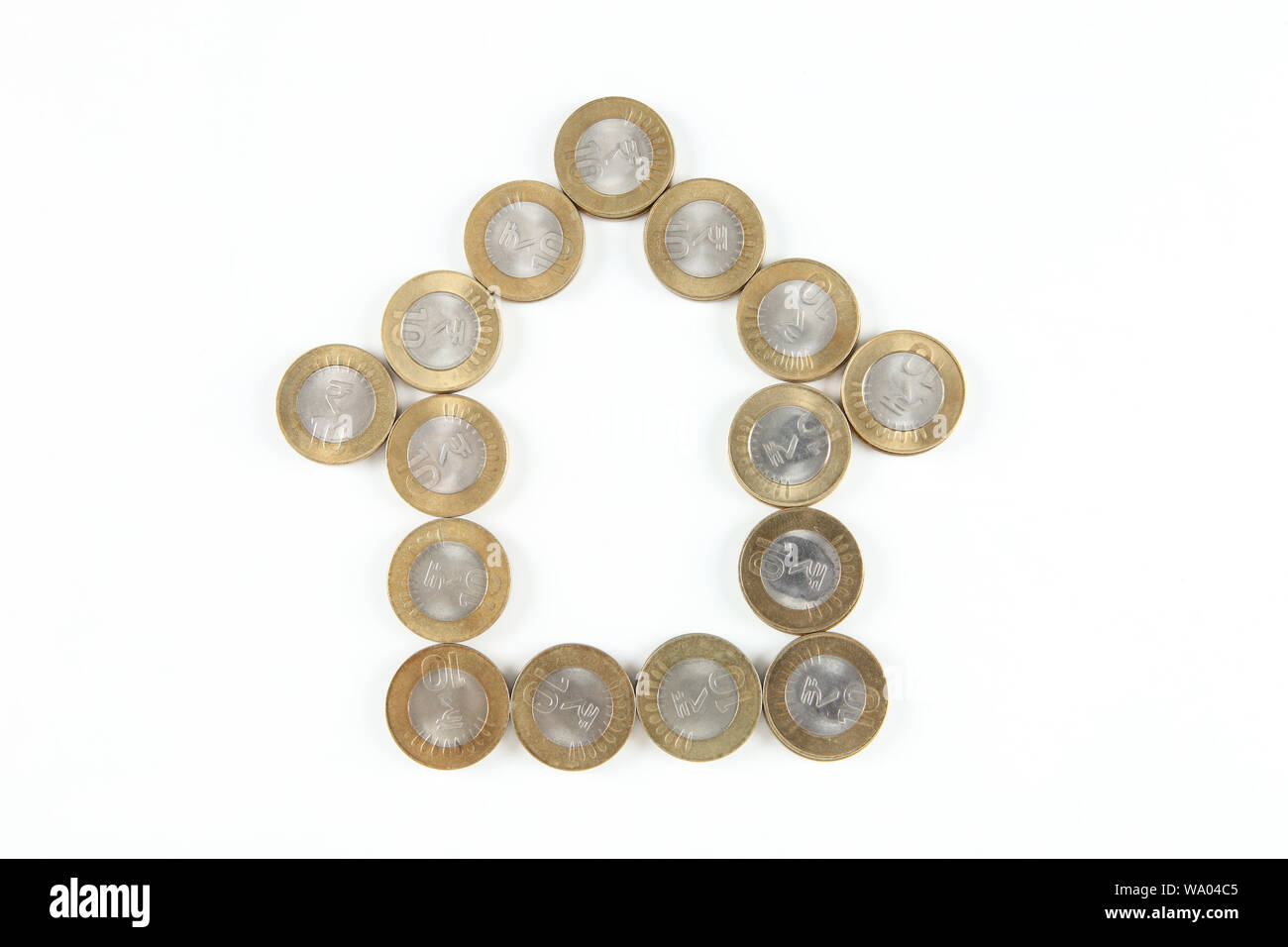 Indian ten rupee coin hi-res stock photography and images - Alamy