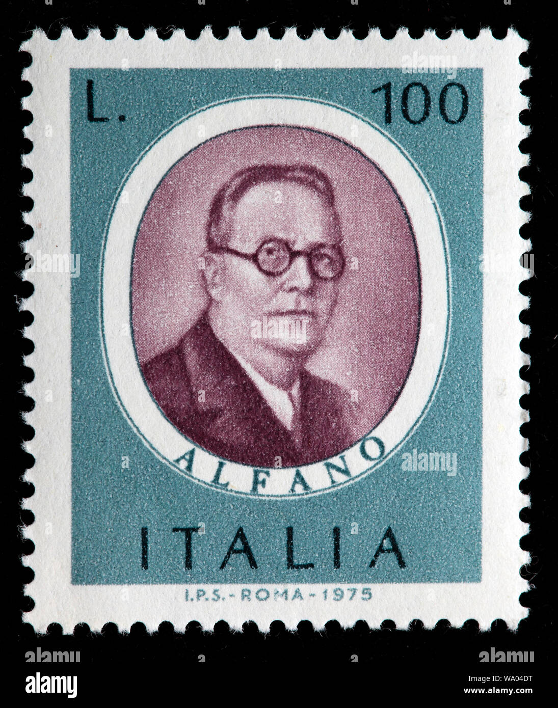 Franco Alfano, composer, postage stamp, Italy, 1975 Stock Photo - Alamy