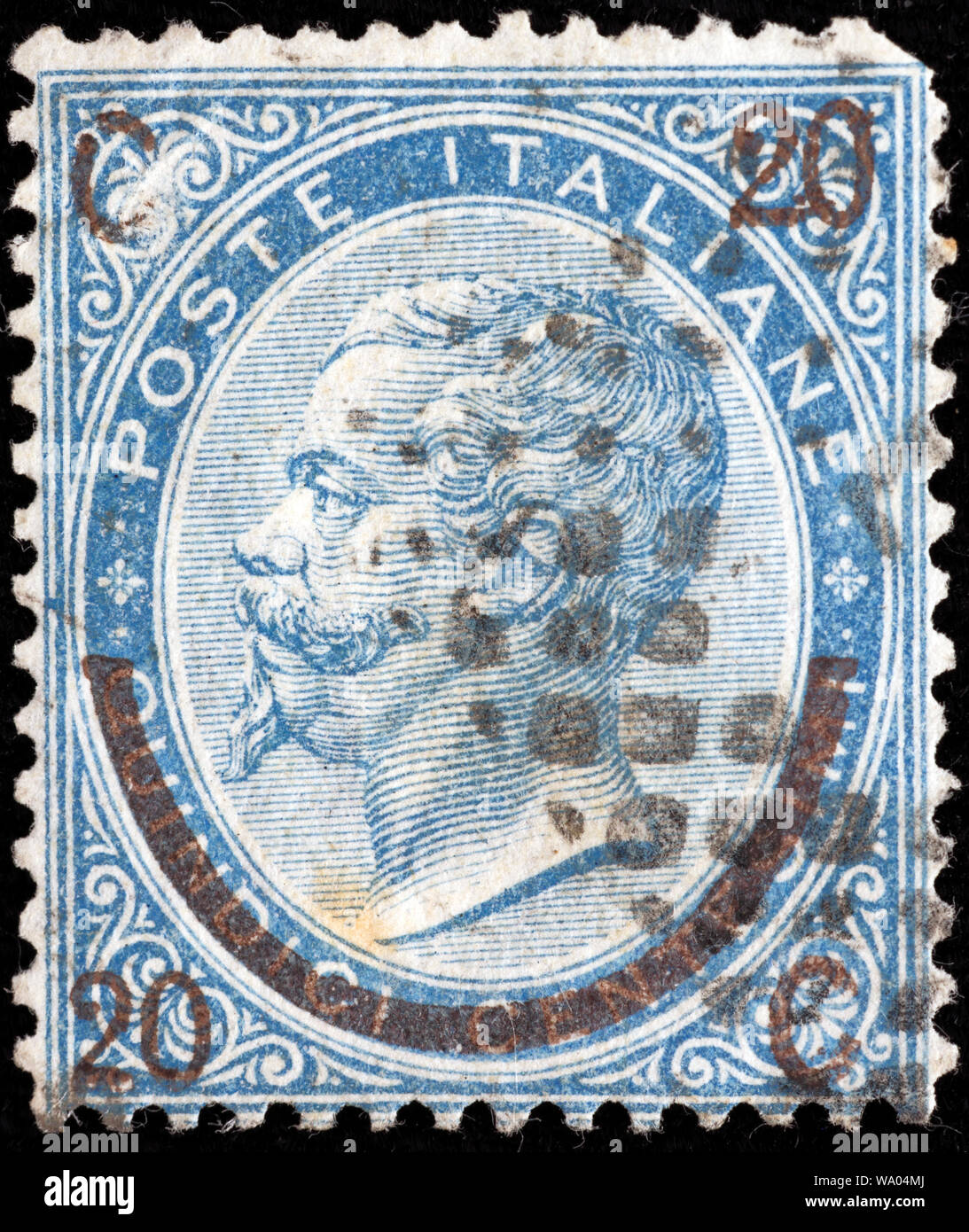 Blue italian stamp hi-res stock photography and images - Alamy