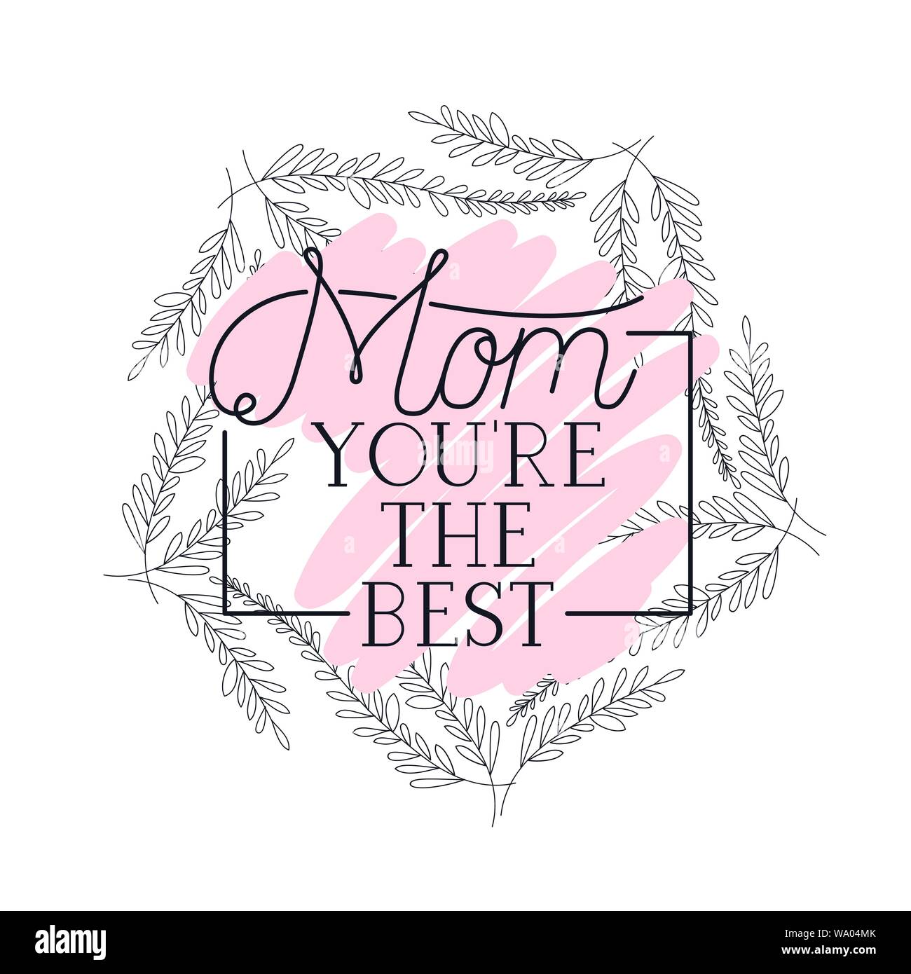 Moms present Stock Vector Images - Alamy
